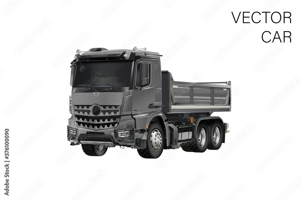 Vector truck template isolated on white. Available EPS-10 separated by ...