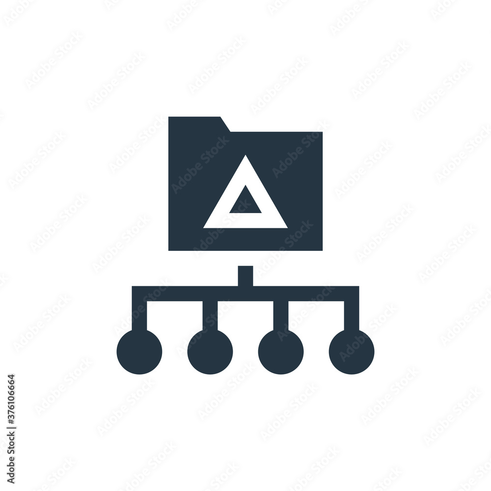 folder icon. Glyph folder icon for website design and mobile, app ...