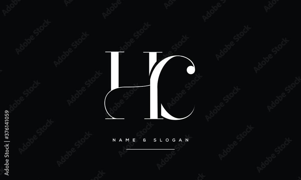 HC,CH,H,C Abstract Letters Logo Monogram Stock Vector | Adobe Stock