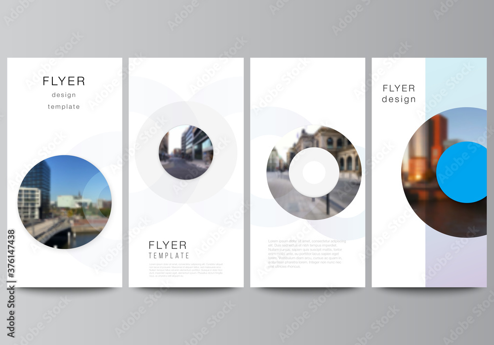 Vector layout of flyer, banner templates for website advertising design ...