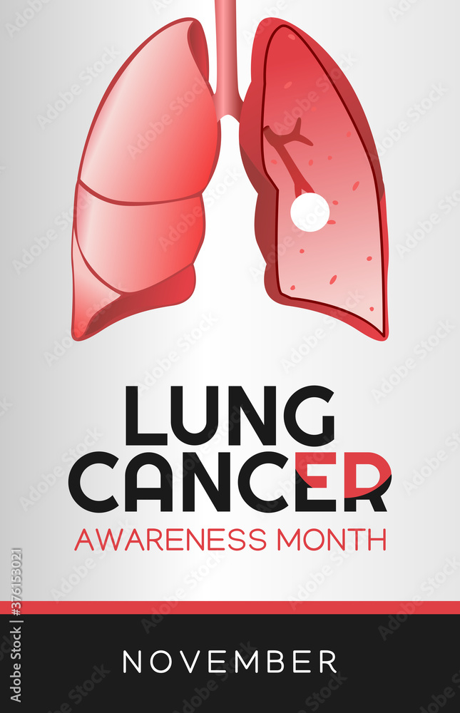 Vector graphic of lung cancer awareness month good for lung cancer ...