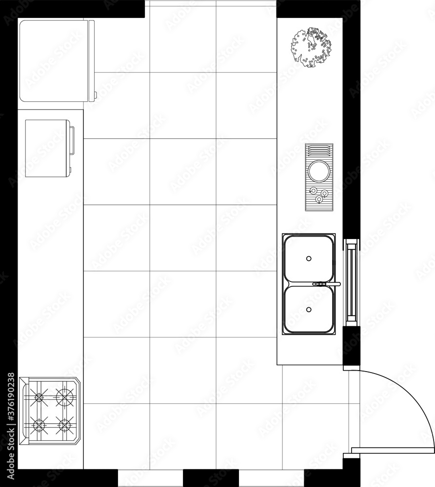 Basic Kitchen Layout Drawing at Frank White blog