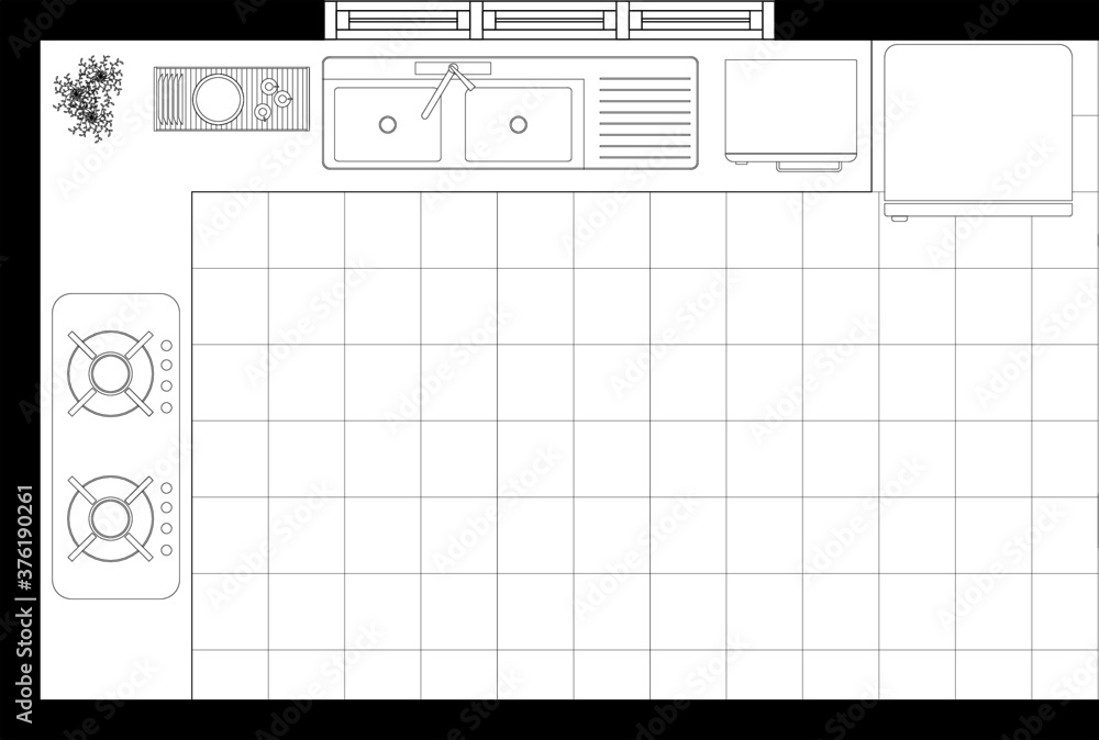 Basic Kitchen Layout Drawing at Frank White blog