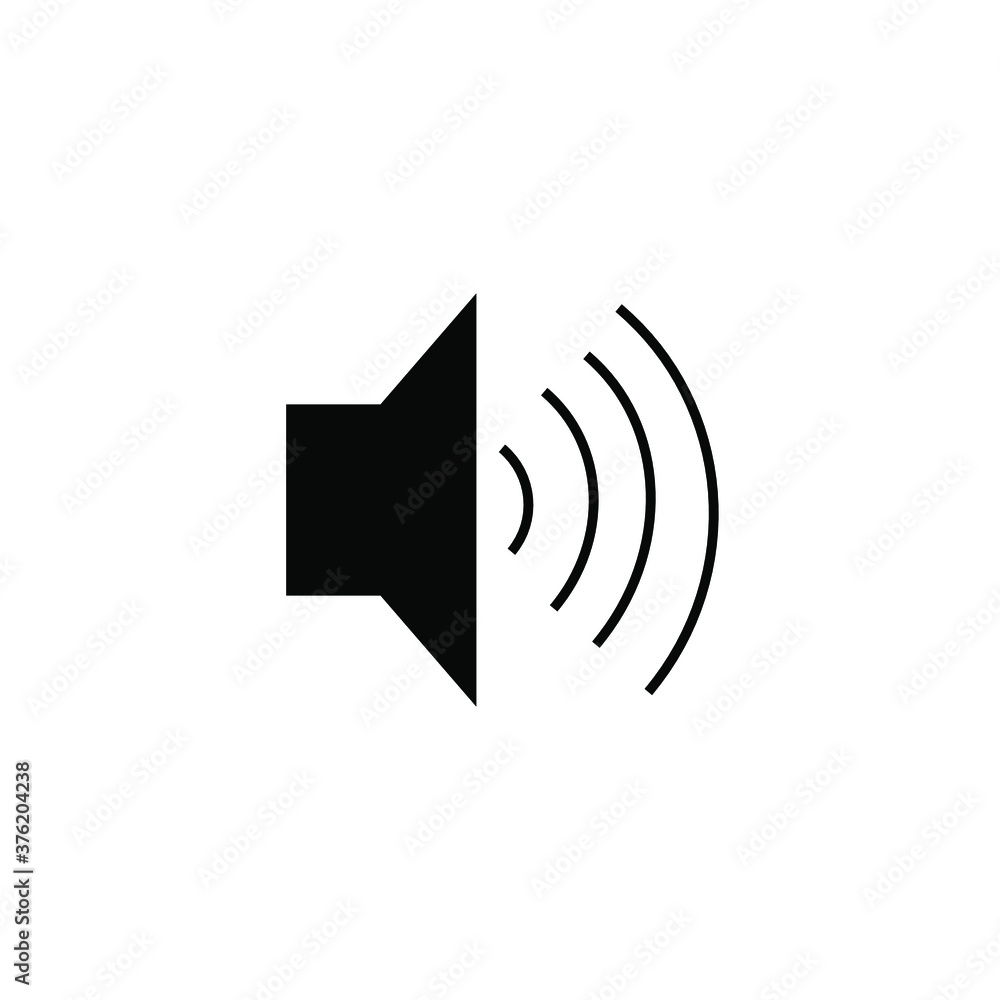 Sound volume Icon in trendy flat style vector illustration, Volume icon ...