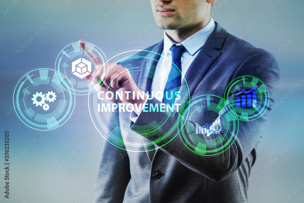 Continuous improvement concept in business Stock Photo | Adobe Stock
