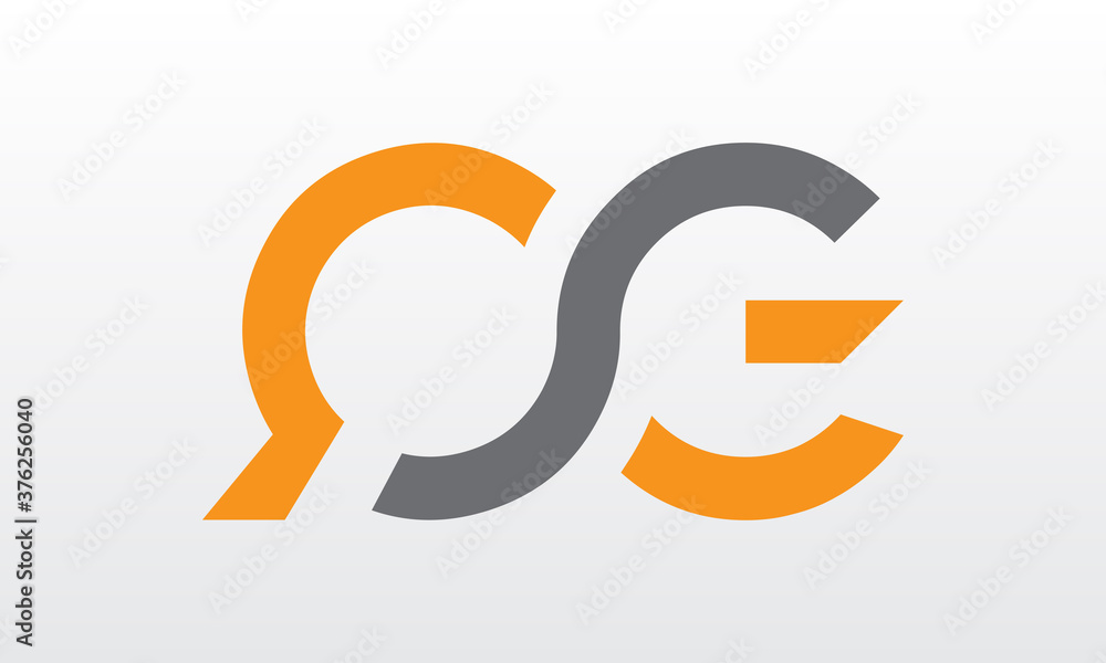 Initial letter QG logo design with modern business typography vector ...
