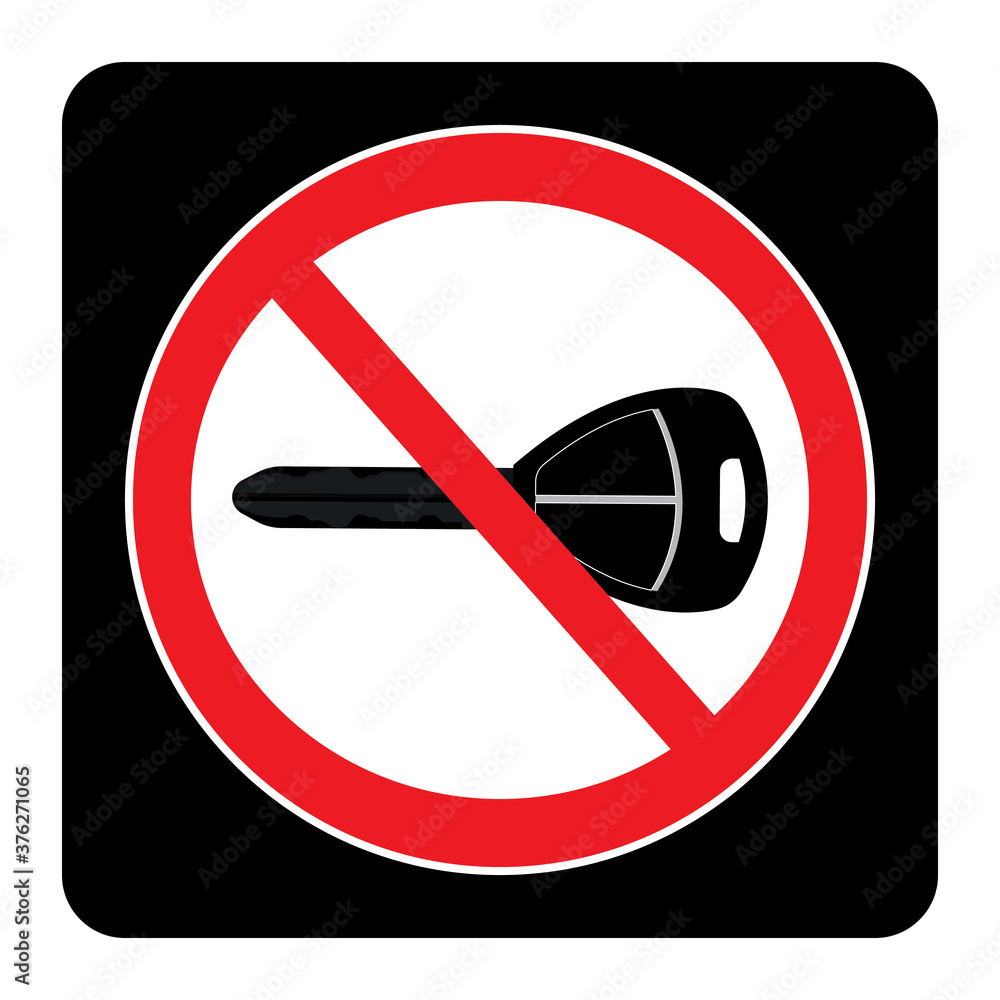 Turn off engine icon on black background drawing by illustration. No ...