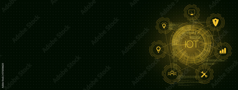 Internet of things (IoT) and networking concept for connected devices ...