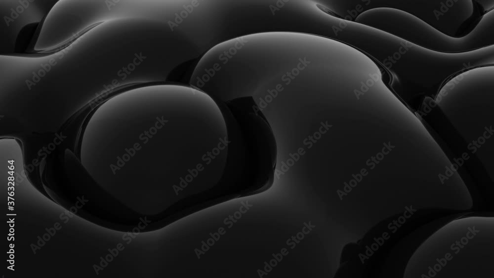 Abstract black background looping animation. Slow motion smooth black ...
