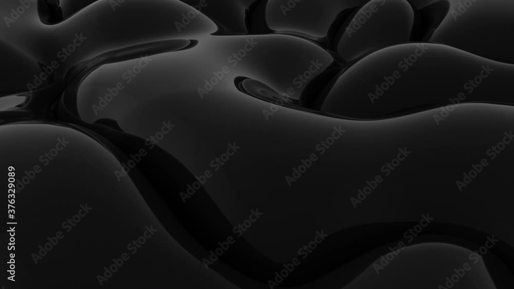 Abstract black background looping animation. Slow motion smooth black ...