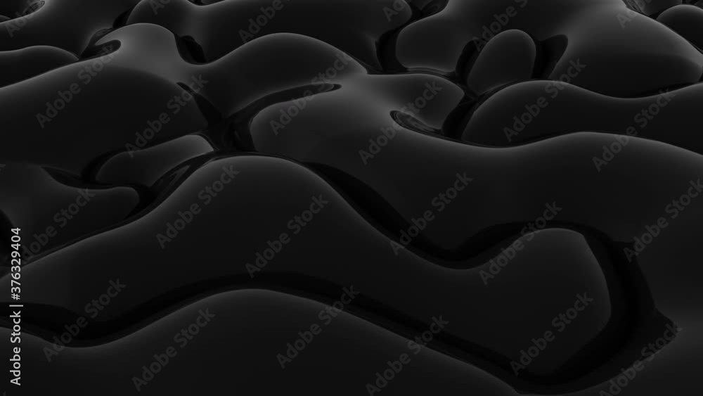 Abstract black background looping animation. Slow motion smooth black ...