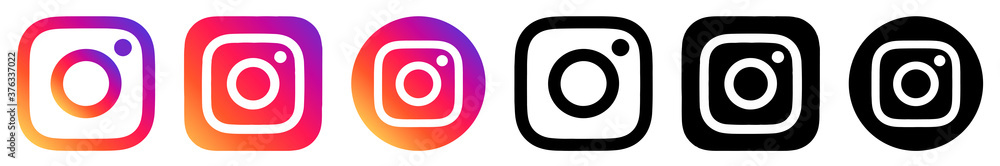 instagram logo. instagram illustration ilustração do Stock | Adobe Stock