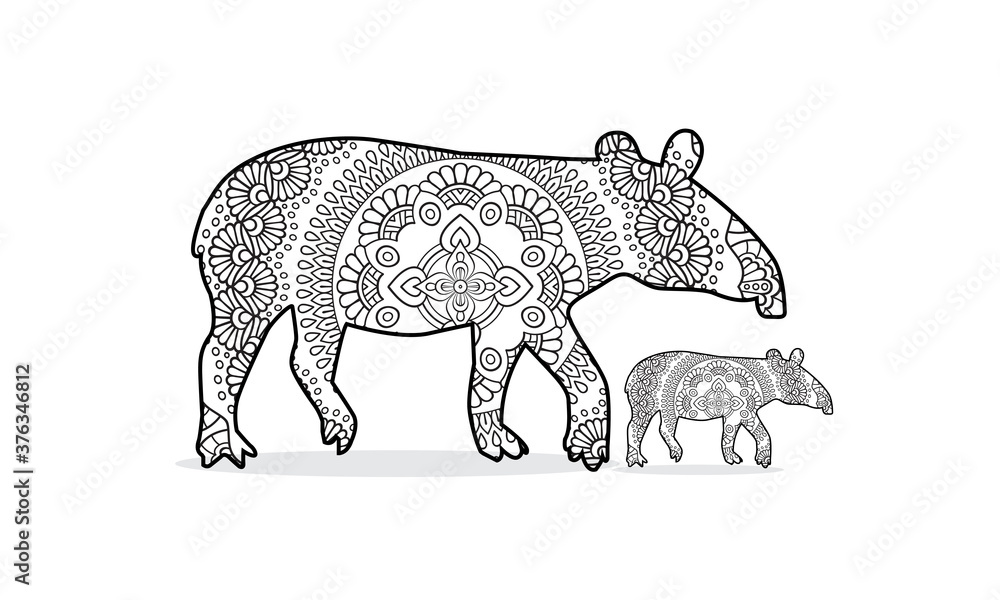 Adult colouring book Stock Vector | Adobe Stock