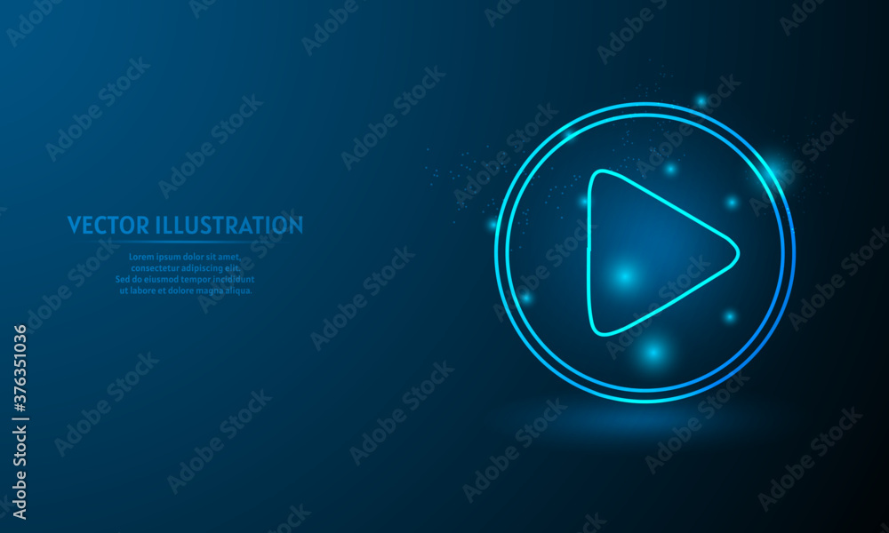 music play on blue abstract background. simple blue background ...