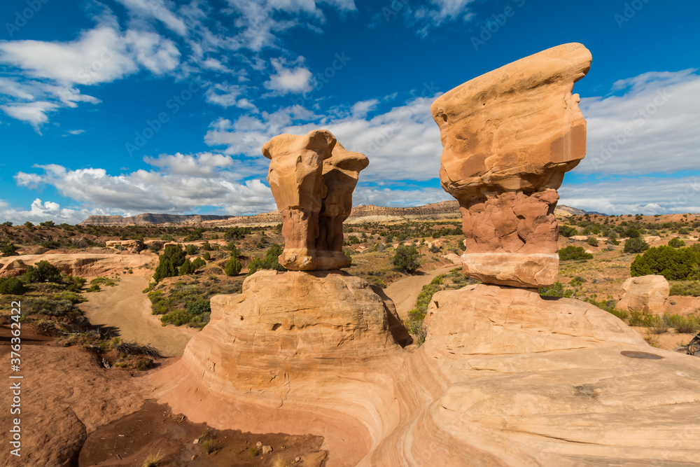 The Four Wise men Overlooking The Straight Cliffs Formation at The ...