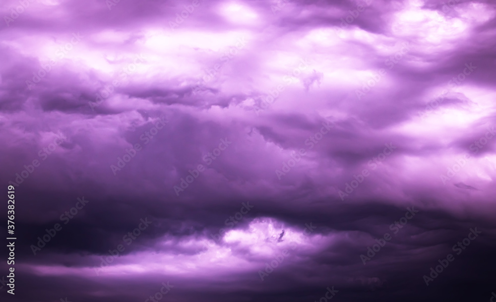 Purple Storm Clouds Background