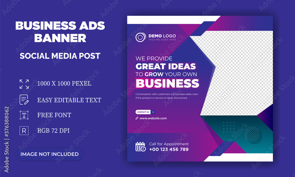 social media ads vector templates fully editable, advertising design ...