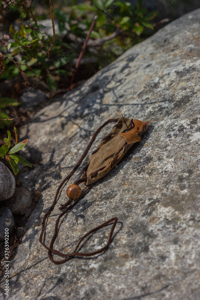 Folk musical instrument jew's harp on the stone One of the most ...