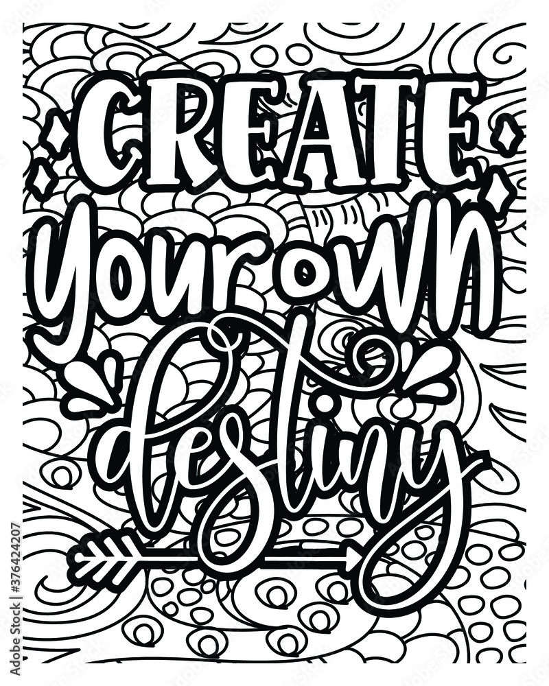 motivational quotes coloring book pages.inspirational quotes coloring ...