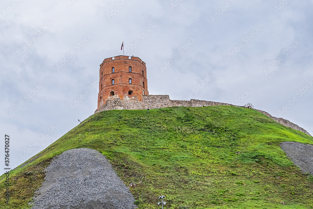Gediminas tower (Gedimino pilies bokstas, from 1409) In Vilnius ...