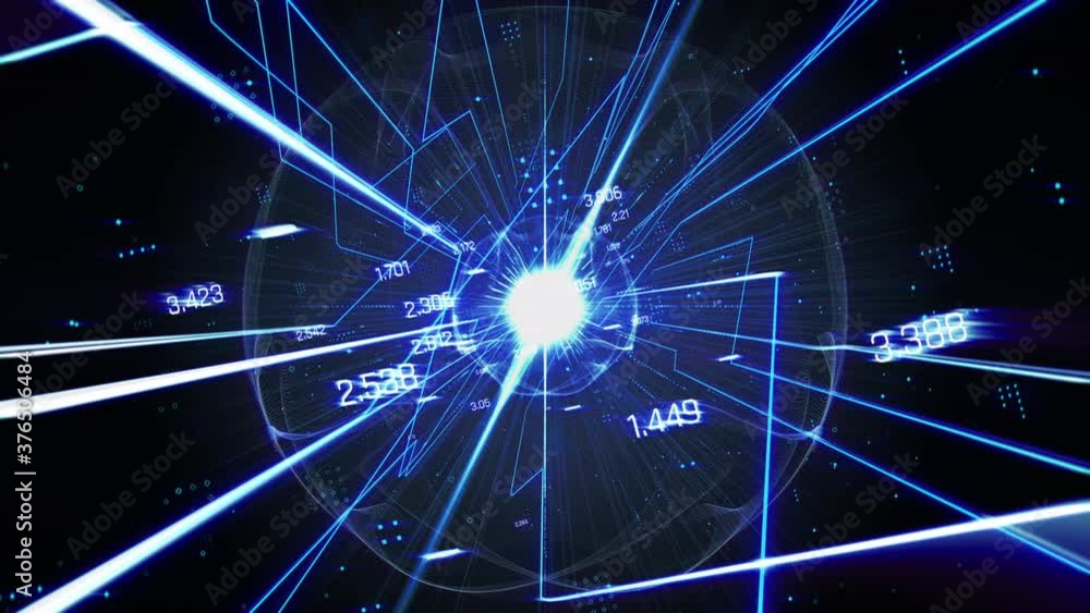 Generic hacking background, system core under attack, security breach ...