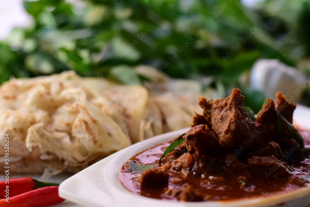 Porotta Beef Curry Kerala Stock Photo | Adobe Stock