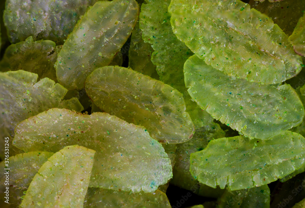 Green rice flakes ( Com in Vietnamese). Com is freshly harvested sticky ...