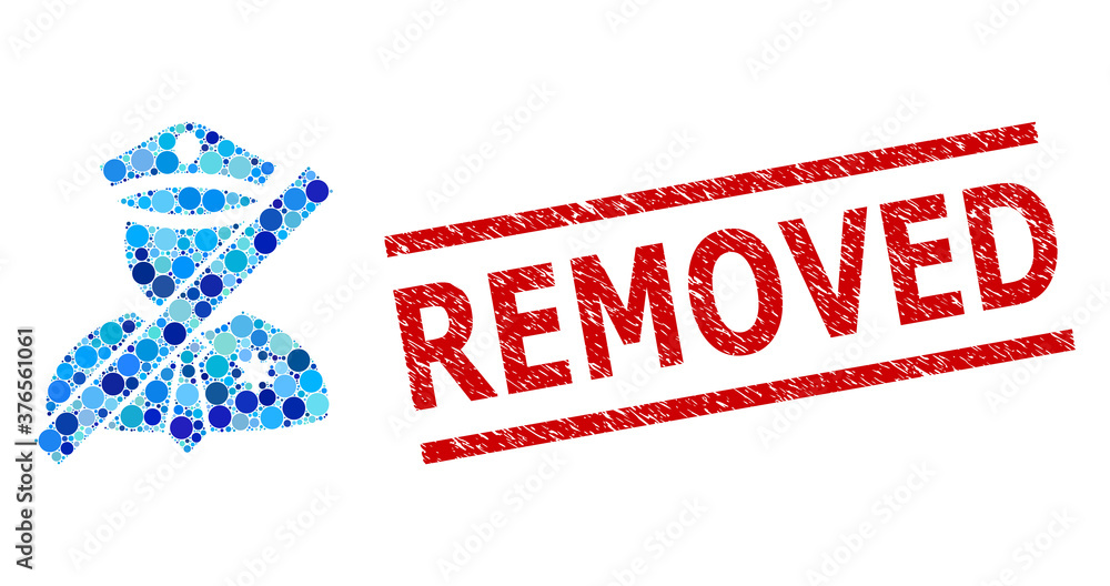 Round dot combination blacklisted police man and REMOVED scratched ...