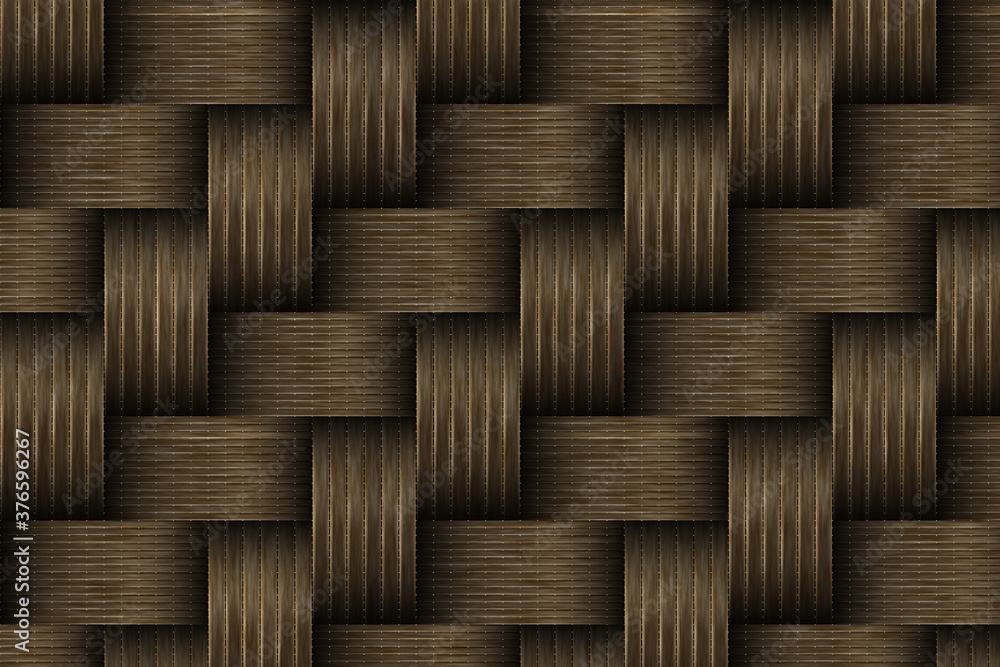 Brown basket weave seamless background. Classic cross woven texture ...