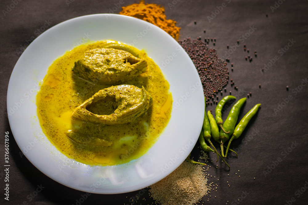 Famous Bengali Dish Hilsa/Ilish fish with poppy and mustard seed recipe ...