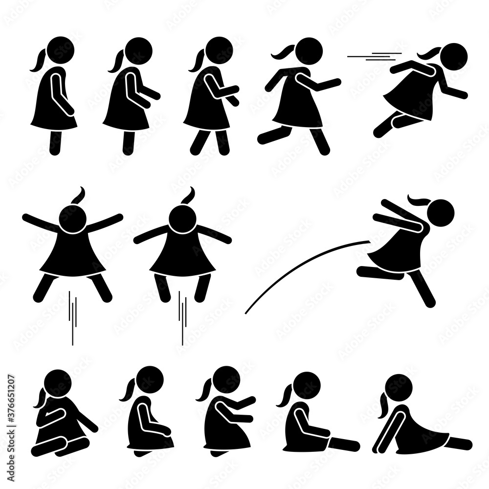 Little Girl Stick Figure