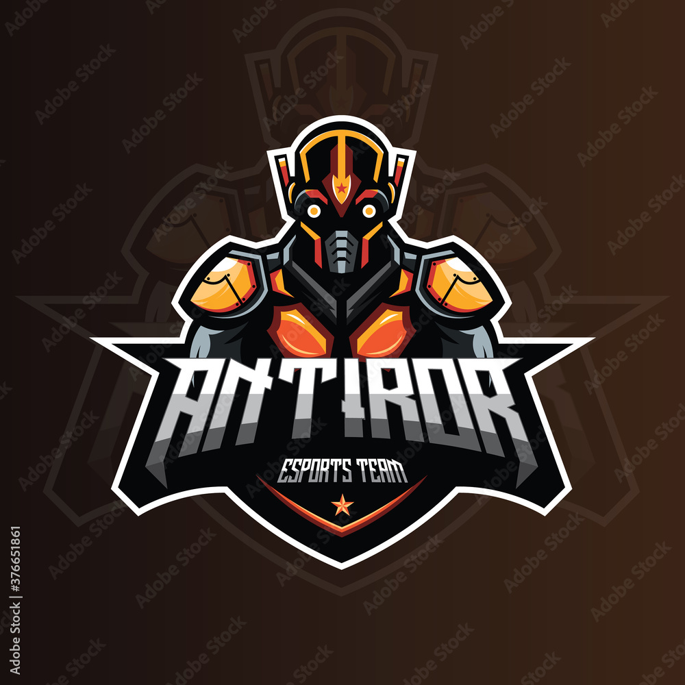 Robotic Esport logo design for your team Stock Vector | Adobe Stock