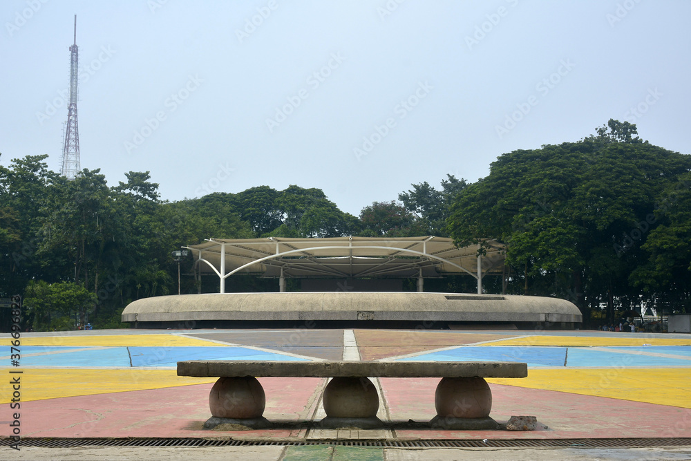 Quezon memorial circle outdoor park in Quezon City, Philippines Stock ...