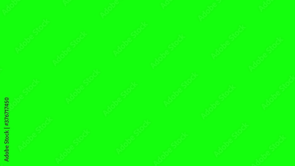 10 intro animations of a trash bin symbol or icon. Green Screen Chroma ...