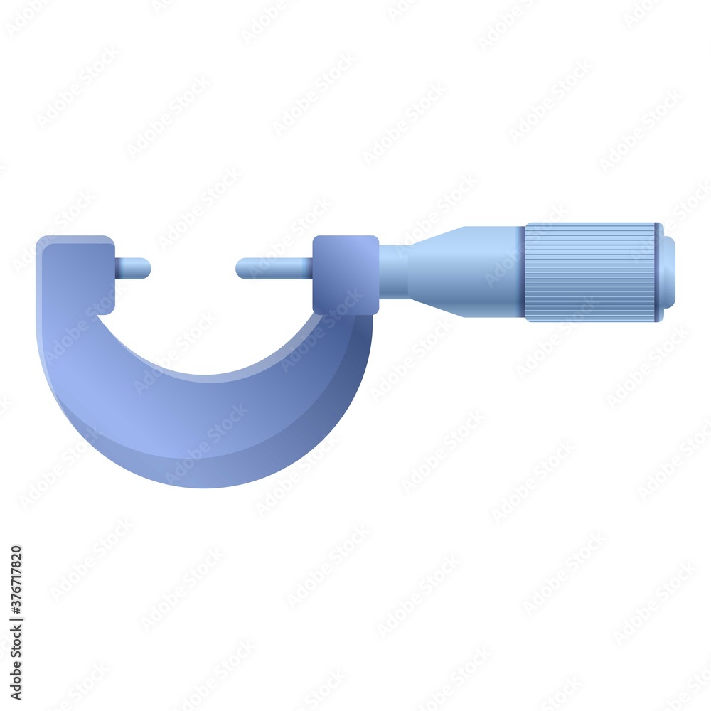 Industrial micrometer icon. Cartoon of industrial micrometer vector ...