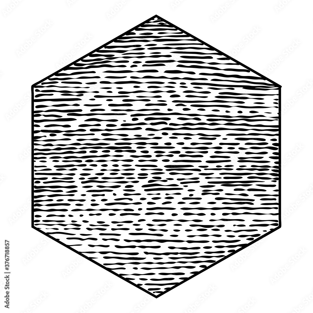 Doodle rhombus irregular linear hatching textures lines drawn with ...