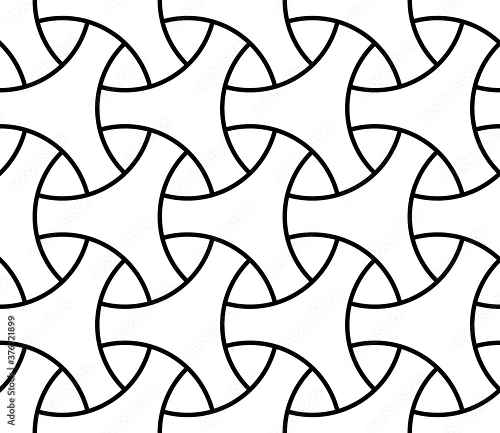 Seamless surface pattern design with traditional japanese ornament ...