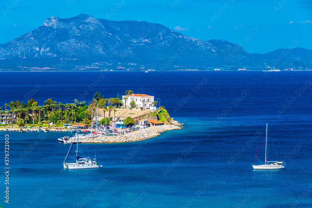 Datca Harbour view. Datca is populer tourist destination in Turkey ...