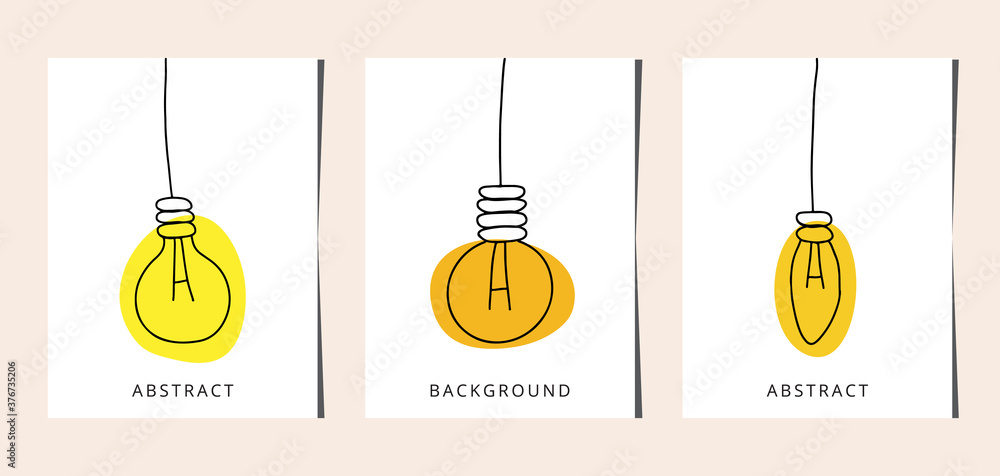 Light continuous one line drawing. Light. Vector illustration. Stock ...