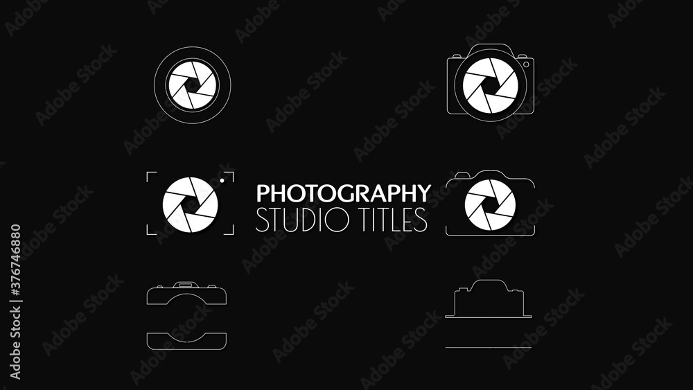 Photography Studio Titles Stock Template | Adobe Stock
