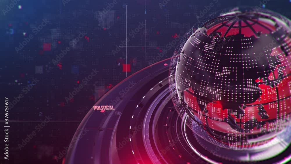 Broadcast News background 4k loop Stock Video | Adobe Stock