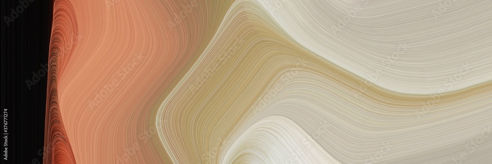 abstract moving banner design with tan, black and saddle brown colors ...