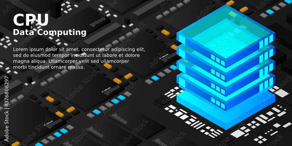 High tech electronic PCB Printed circuit board with processor ...