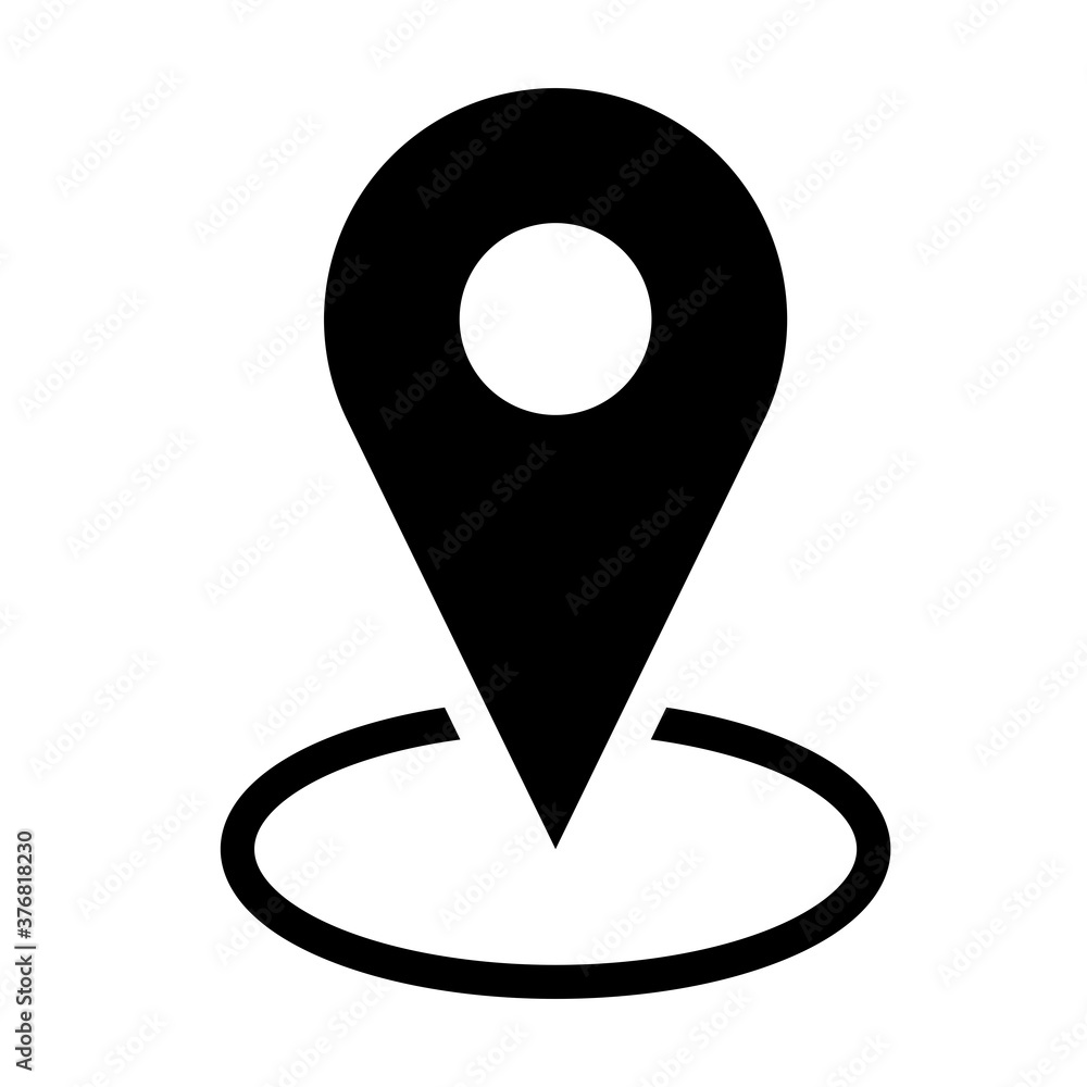 Map Hotspot Location Pointer Pin Sign Symbol Icon. Vector Image. Stock ...