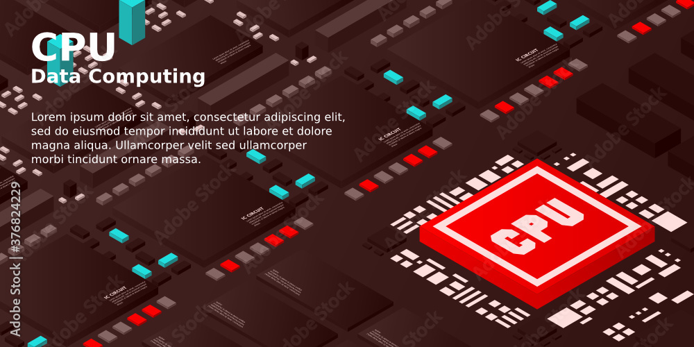 High tech electronic PCB Printed circuit board with processor ...