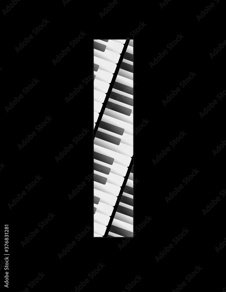 design for backgrounds of musical themes with the letter I Stock ...