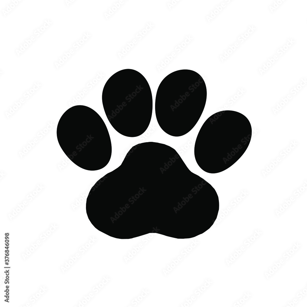 beast footprint icon on white background, vector illustration Stock ...