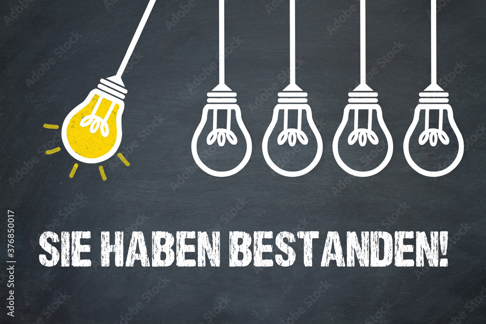 Sie haben bestanden! Stock Illustration | Adobe Stock