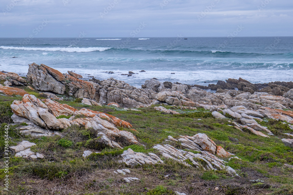 Seascape off Cape Recife in Port Elizabeth, South Africa where the ...