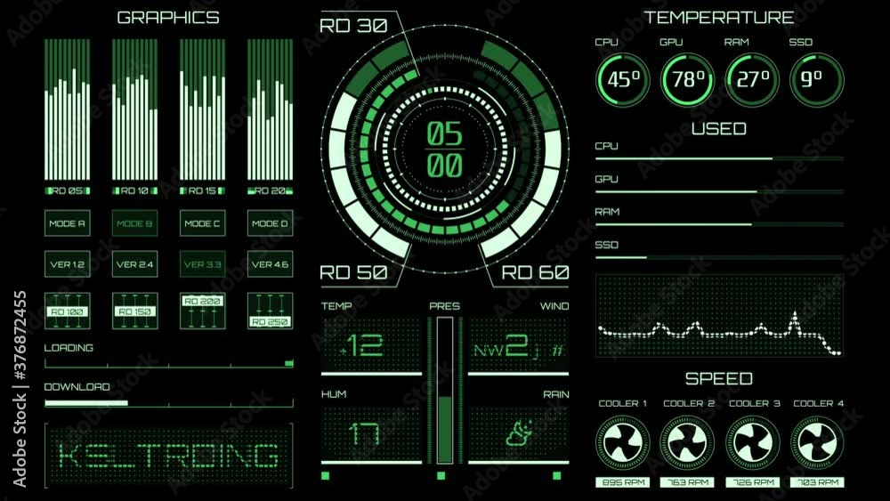 Futuristic interface/Digital screen/Ultra detailed abstract digital ...